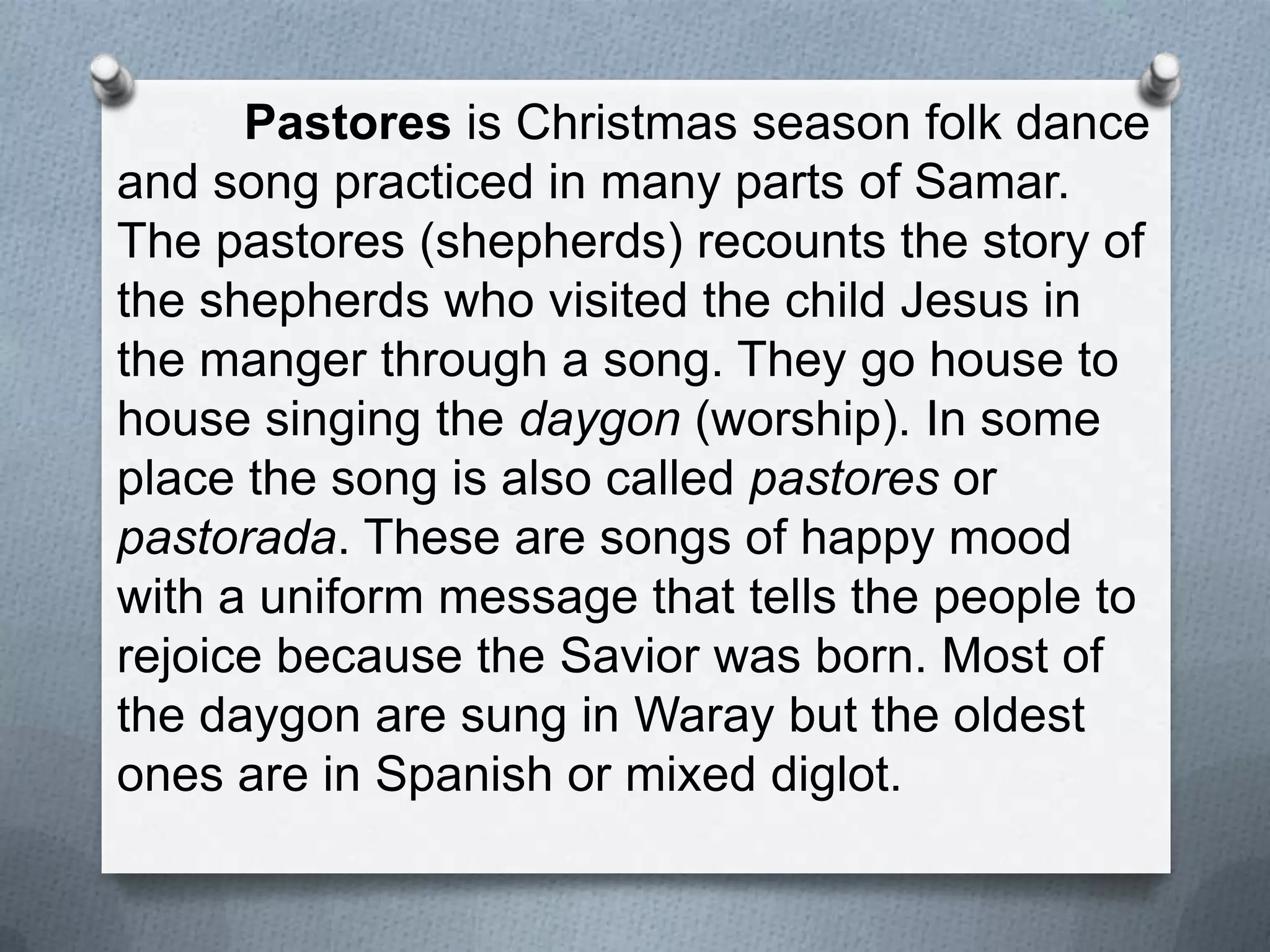 Pasyon and pastores | PPTX