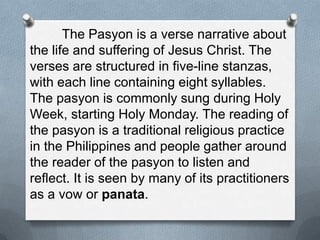 Pasyon and pastores | PPTX