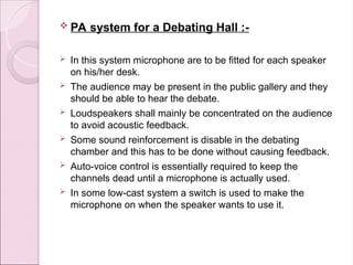Public Address System Complete Details and Design | PPT