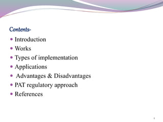 Process analytical technology | PPTX