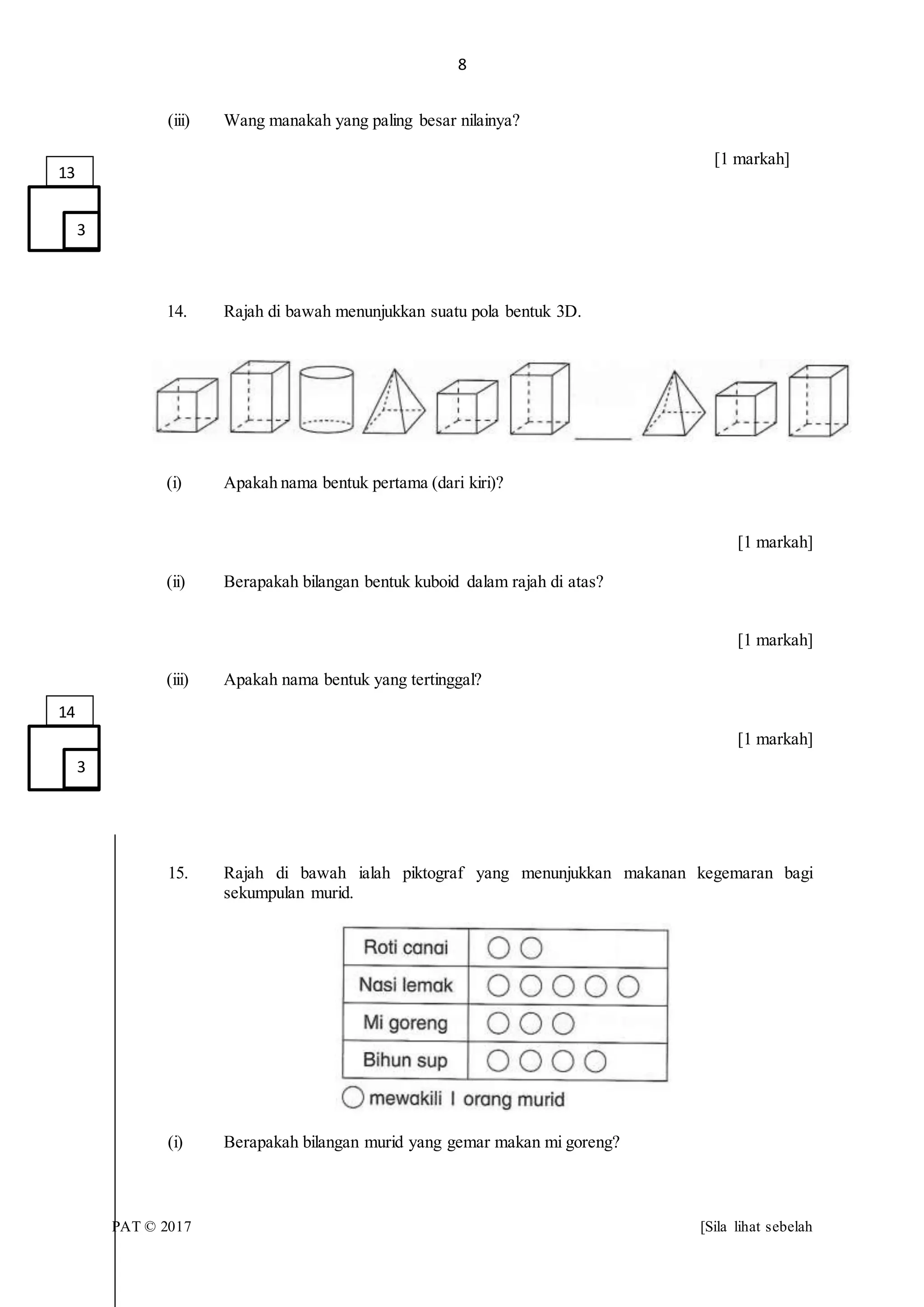 Pat 2017-matematik-t1-k2 | PDF | Free Download