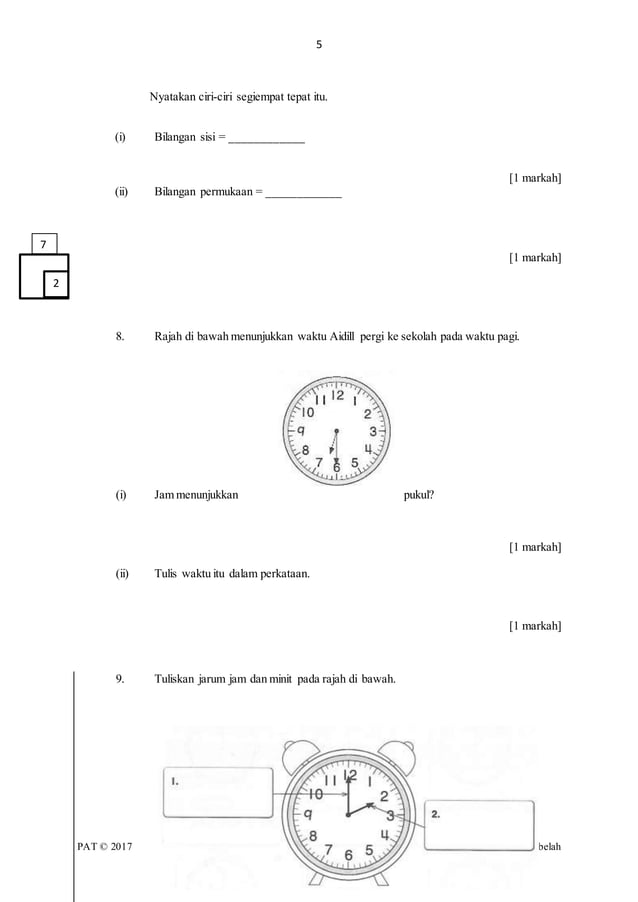 Pat 2017-matematik-t1-k2 | PDF