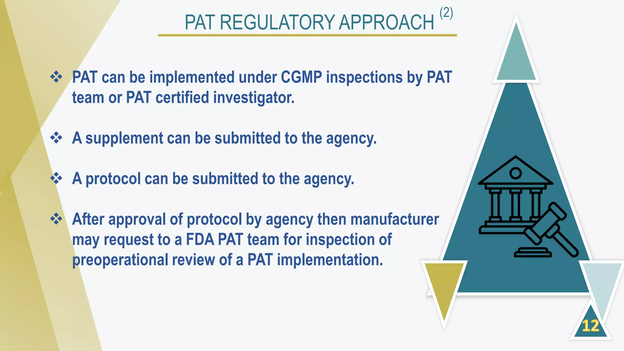 Process Analytical Technology (PAT) - By Kaleem Petkar | PPTX
