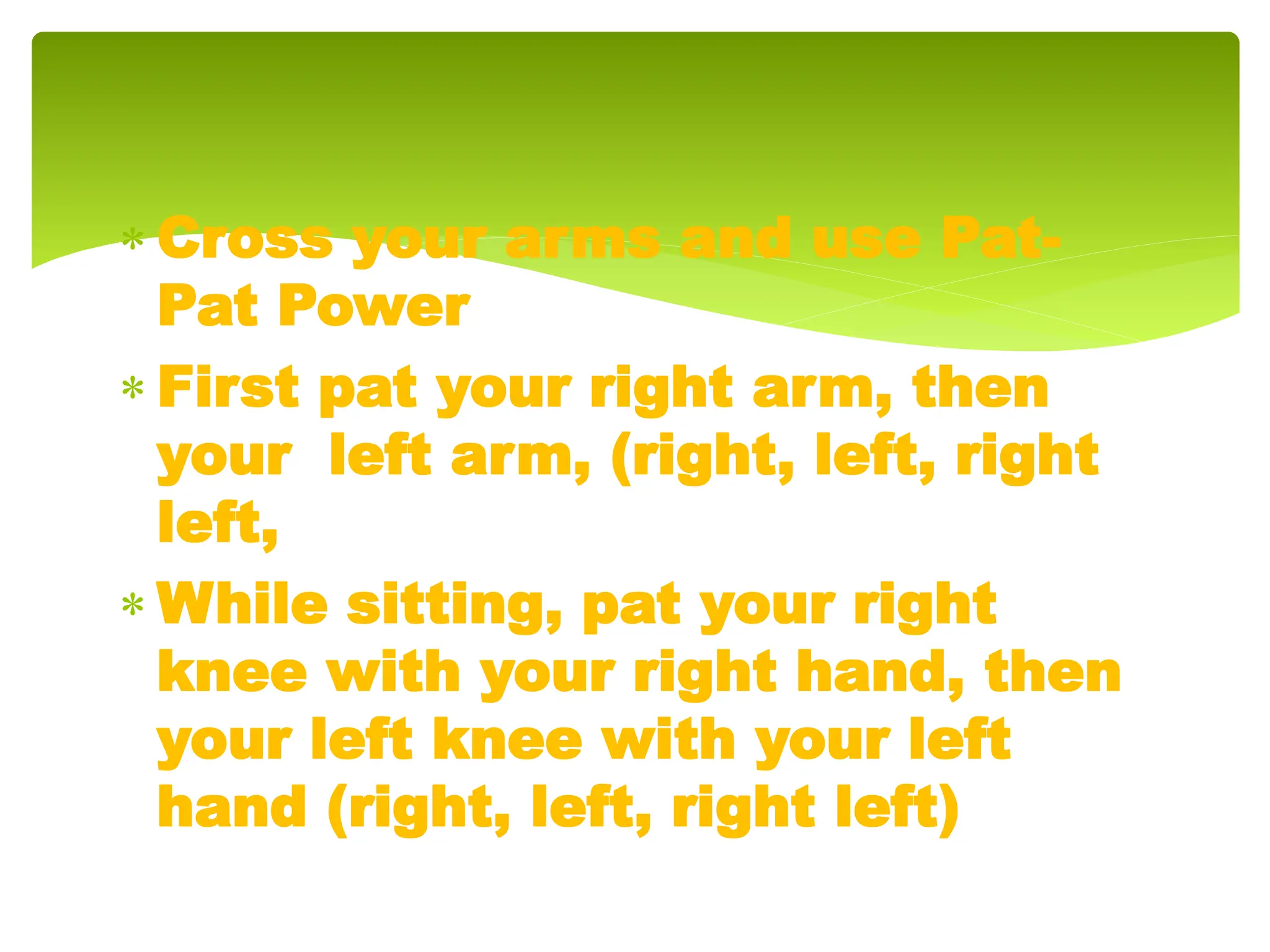 PAT-PAT-POWER. Mental Health Awareness Homeroom Guidance | PPTX