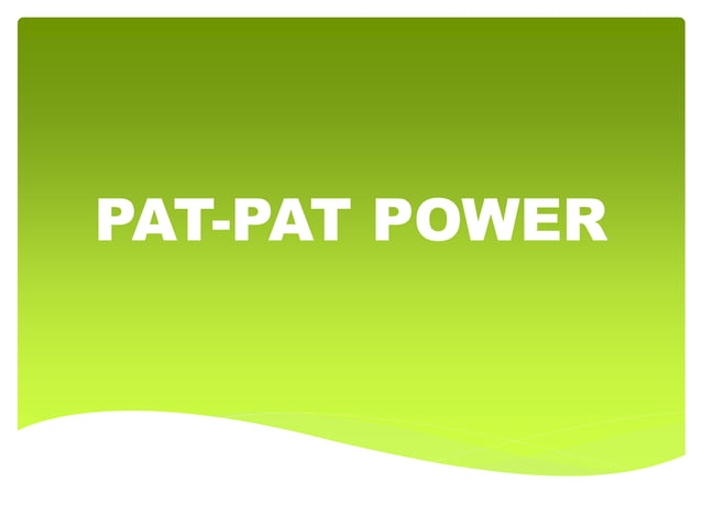 PAT-PAT-POWER. Mental Health Awareness Homeroom Guidance | PPTX