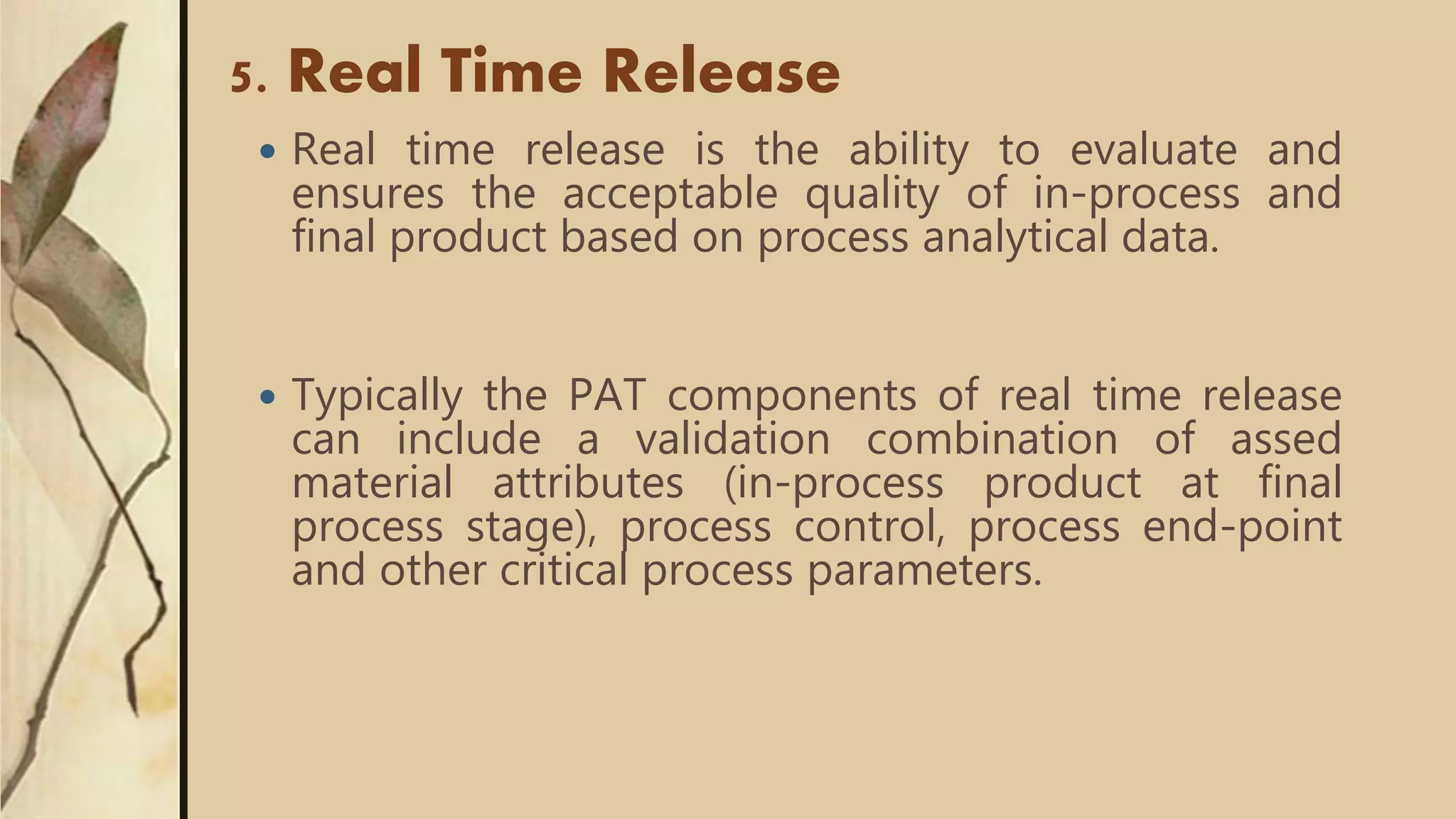 Pat process analytical technique | PPTX
