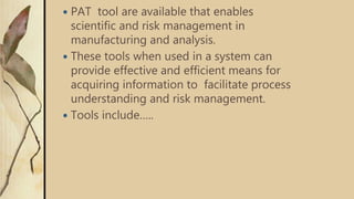 Pat process analytical technique | PPTX