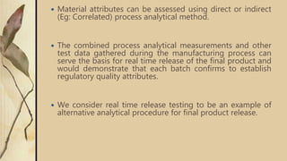 Pat process analytical technique | PPTX