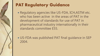 Pat process analytical technique | PPTX