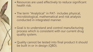 Pat process analytical technique | PPTX