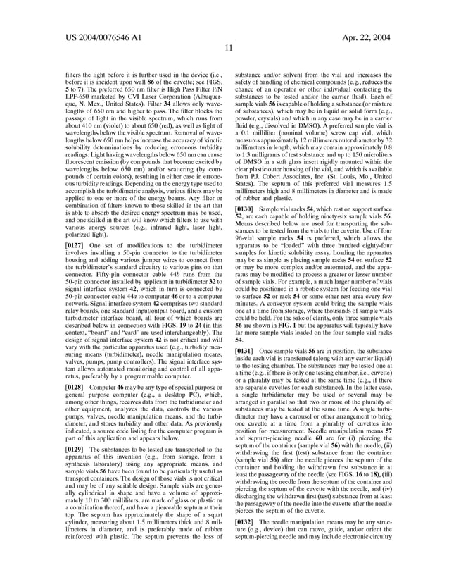 Automated Kinetic Solubility Assay Apparatus and Method | PDF