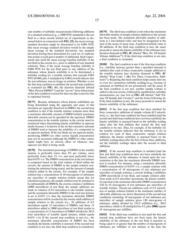 Automated Kinetic Solubility Assay Apparatus and Method | PDF