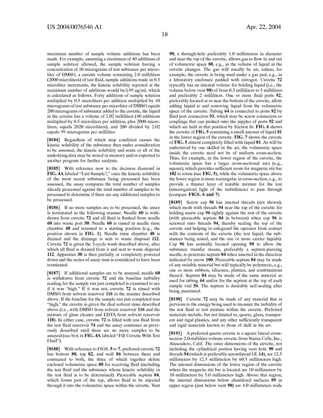 Automated Kinetic Solubility Assay Apparatus and Method | PDF