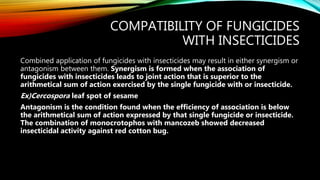 FUNGICIDES COMPATIABILITY WITH AGRO-CHEMICALS | PPTX