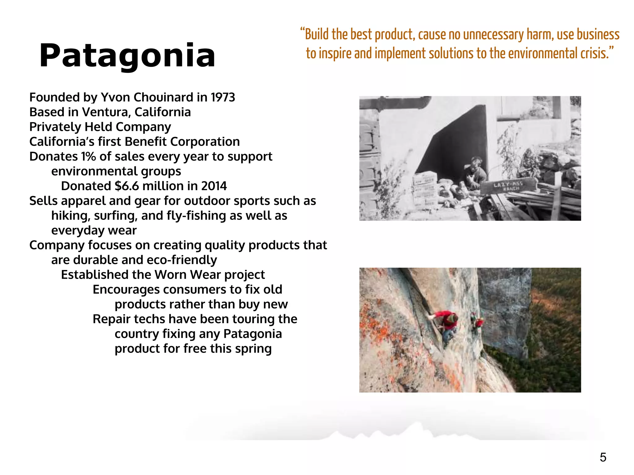 Patagonia Ad Campaign | PPTX