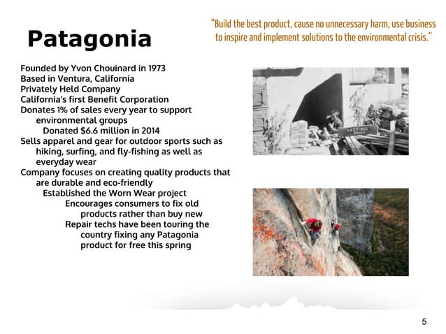 Patagonia Ad Campaign | PPTX