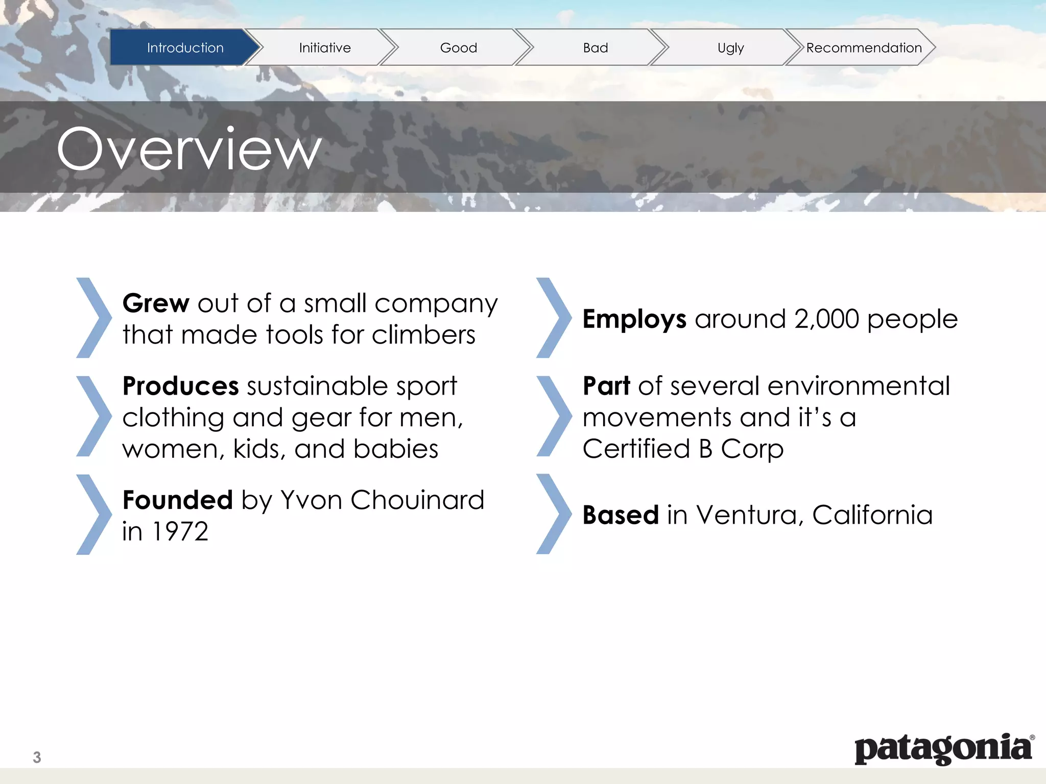 Patagonia - Corporate Social Responsibility | PDF