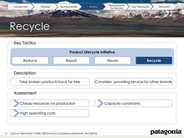 Environmental Differentiation Strategy of Patagonia | PPTX | Business ...