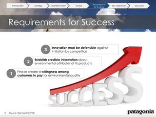 Environmental Differentiation Strategy of Patagonia | PPTX
