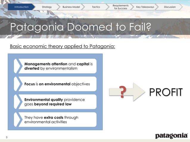 Environmental Differentiation Strategy of Patagonia | PPTX | Business ...