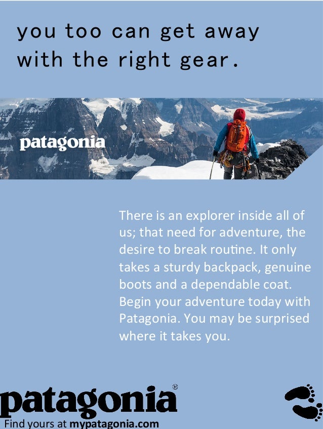 Patagonia Print Ad