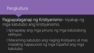 Mga Patakarang Ipinatupad ng mga Español sa Pilipinas | PPTX