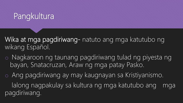 Mga Patakarang Ipinatupad ng mga Español sa Pilipinas | PPTX