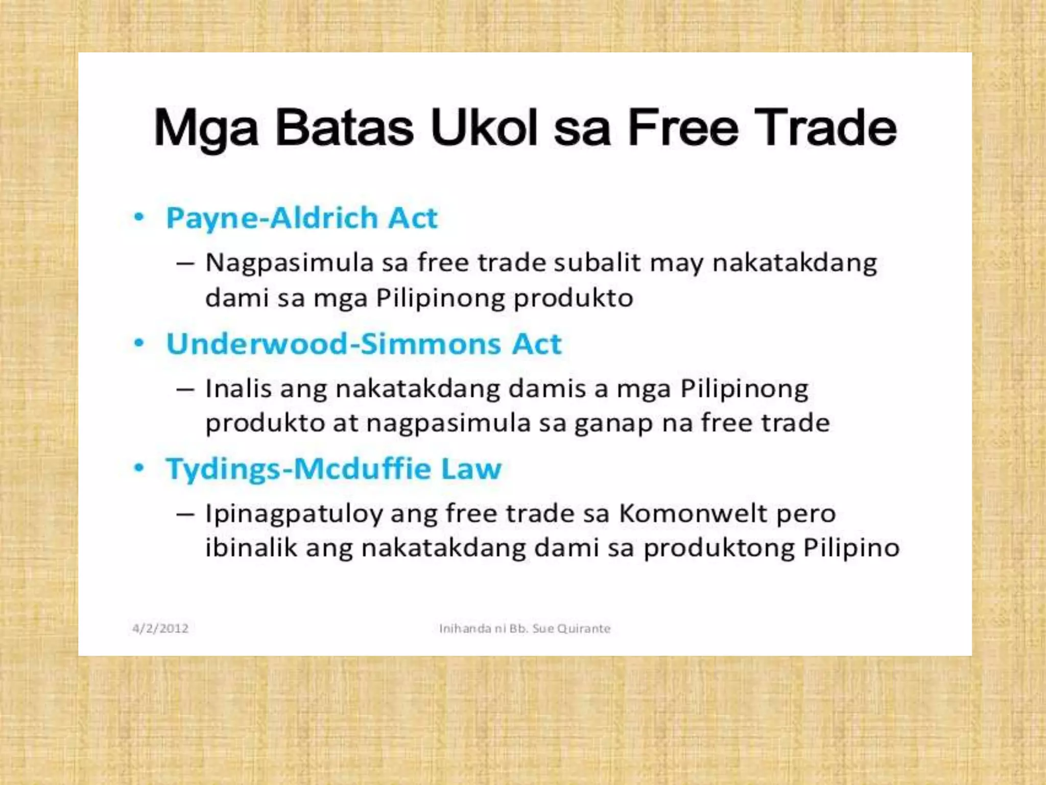 Patakaran ng-malayang-kalakalan (1) | PPTX