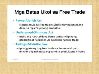 Patakaran ng-malayang-kalakalan (1) | PPTX
