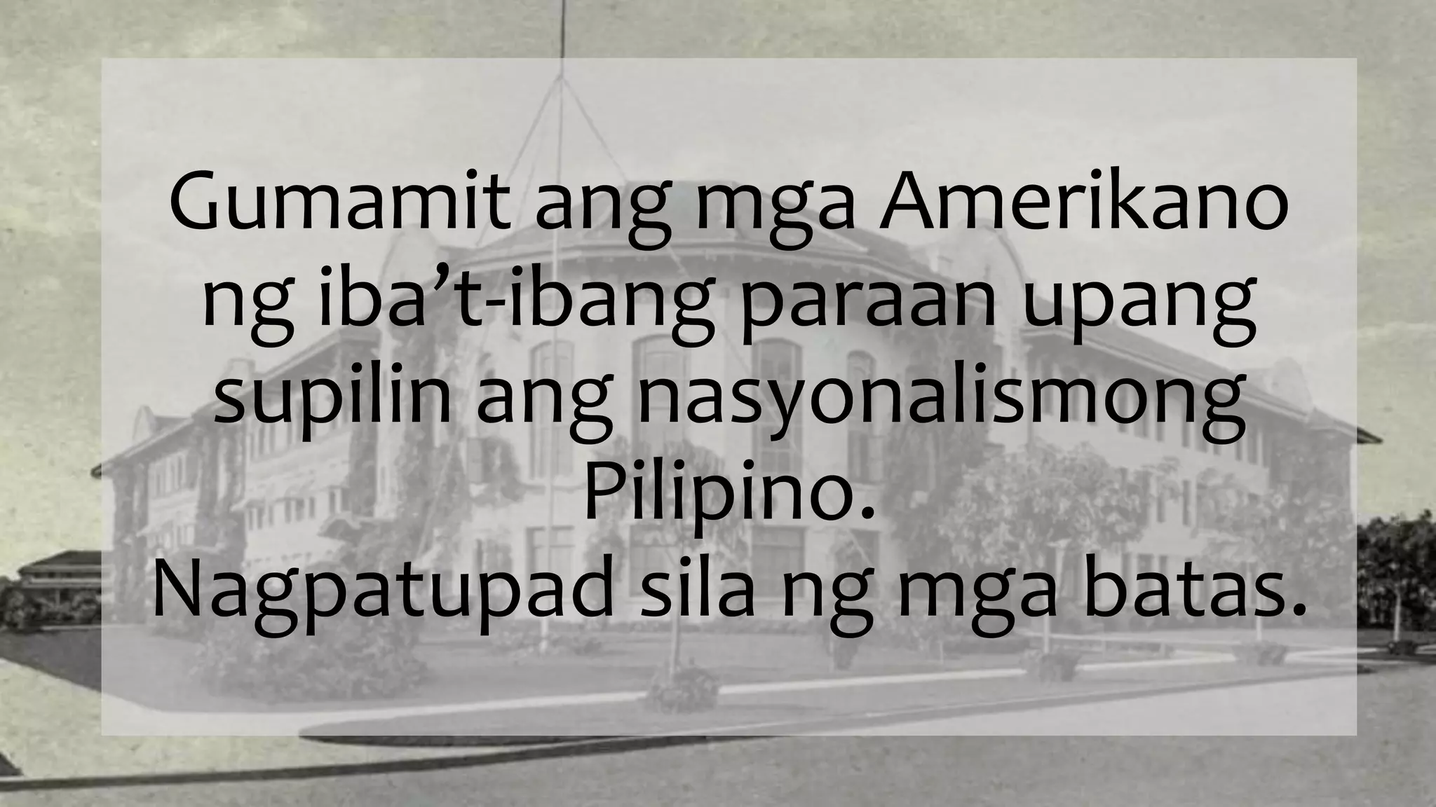 Patakarang kooptasyon (pilipinisasyon) | PPTX