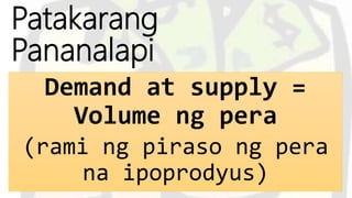 Patakarang pananalapi | PPTX