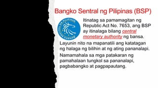 Patakarang pananalapi (ARALING PANLIPUNAN) | PPTX