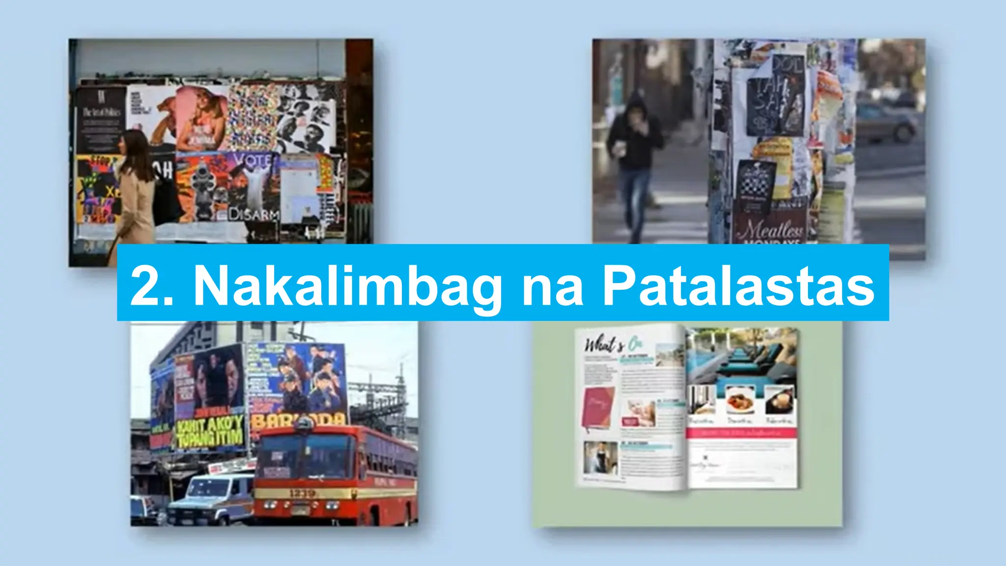 Paggawa ng Patalastas at Usapan Gamit ang iba't ibang bahagi ng ...