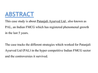 Patanajali case study | PPTX