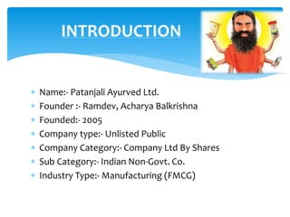 Patanjali | PPTX