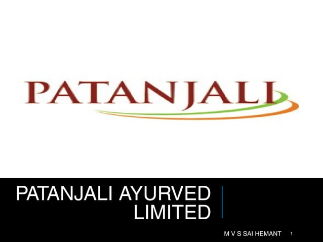 Patanjali Ayurved Limited (PAL) | PPT
