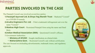 Patanjali Case Study: Coronil Drugs release | PPTX