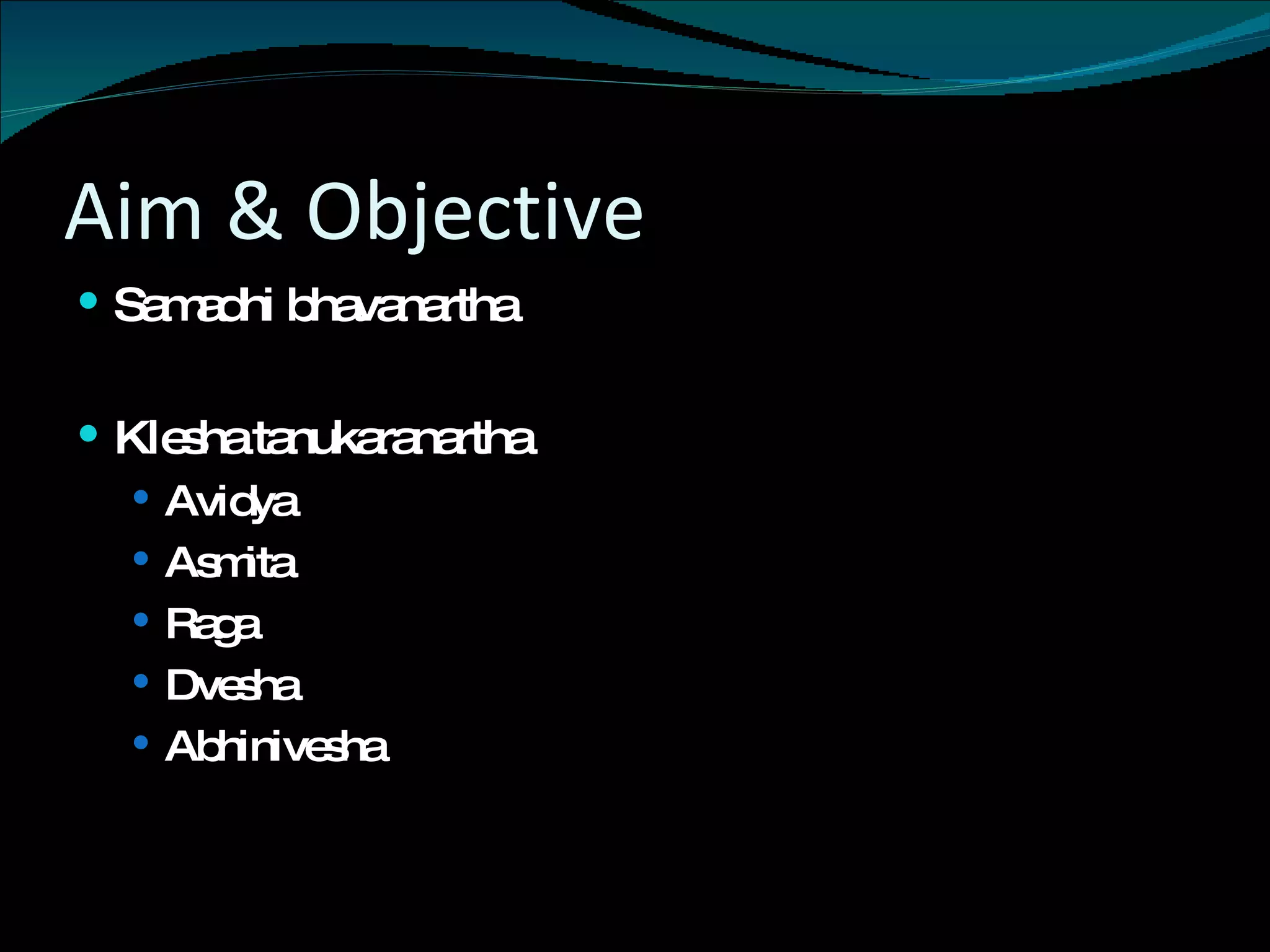 Patanjali’S Yogic Concepts Part 3 Kriya Yoga | PPT