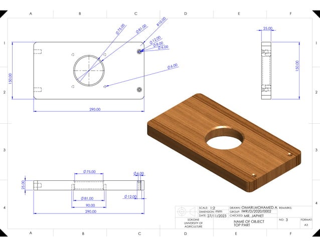 PATATO CUTTING MACHINE DESIGN IN SOLIDWORKS | PDF