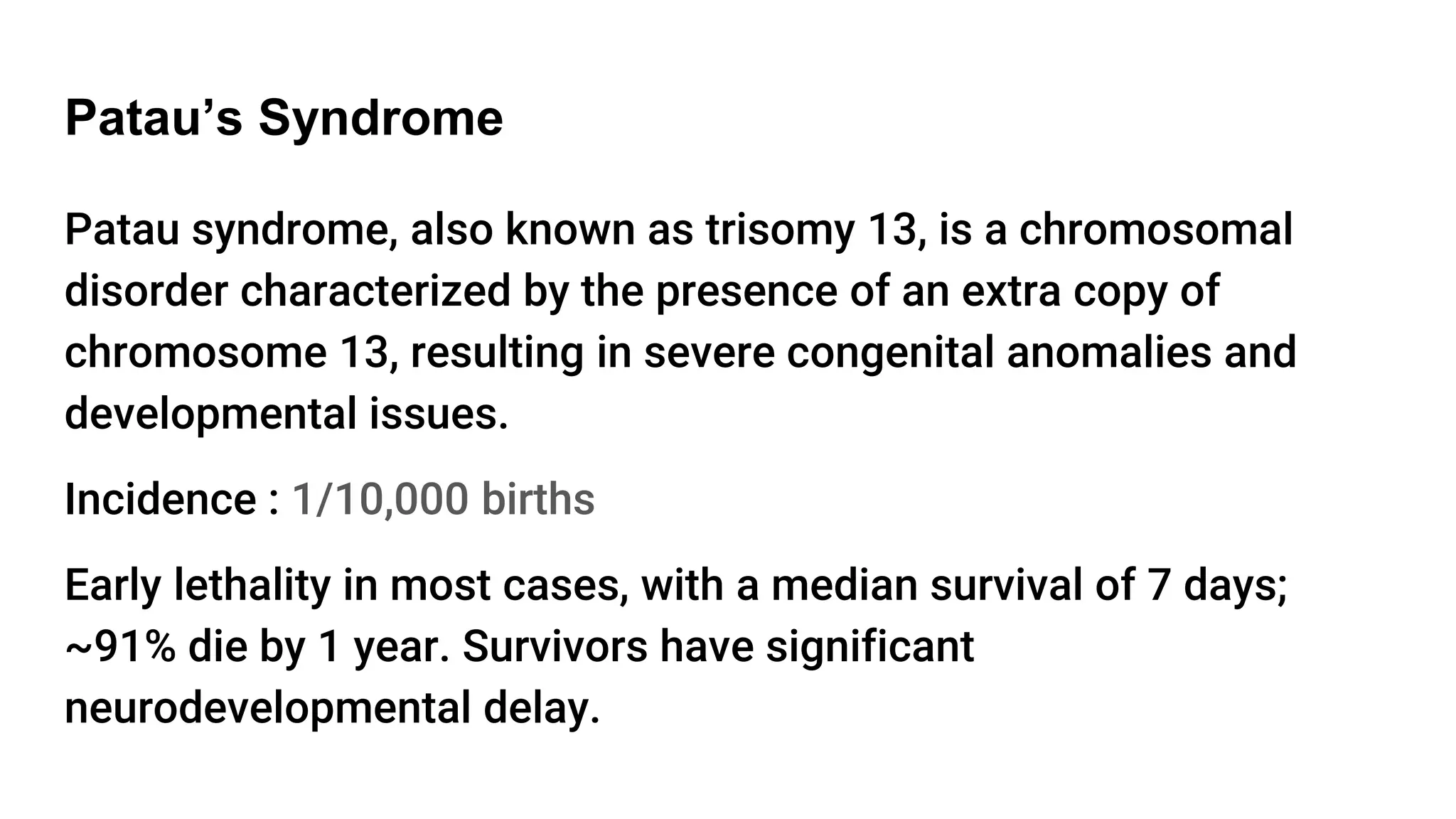 Patau's Syndrome presentationon genetics.pptx