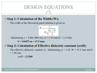 MicroStrip Patch Antenna | PPTX