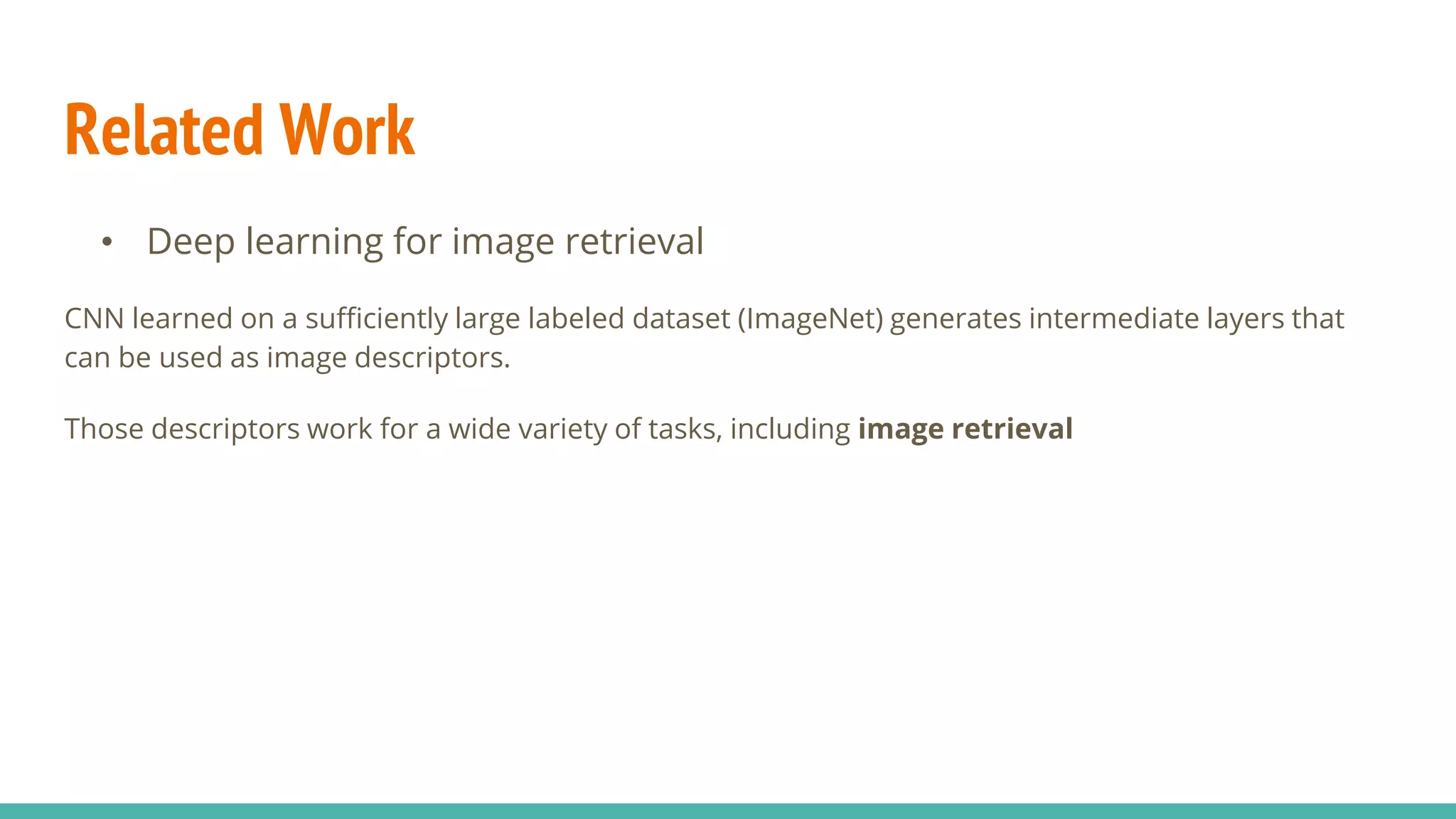 Convolutional Patch Representations For Image Retrieval An Unsupervised Approach Pptx