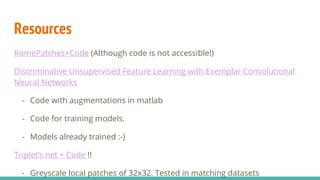 Convolutional Patch Representations for Image Retrieval An unsupervised approach | PPTX