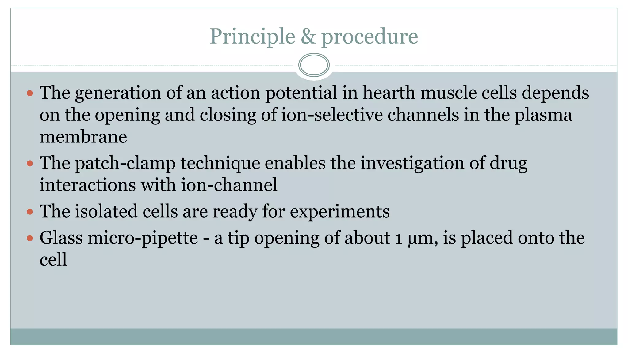 Patch clamptechnique | PPTX