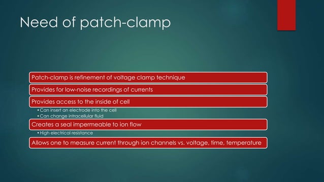 Patch clamp technique | PPTX | Biological Sciences | Science