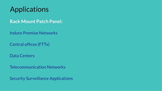 Patch panel-fiber | PPTX