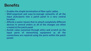 Patch panel-fiber | PPTX