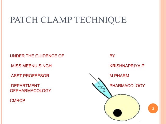 Patch clamp ppt by kp | PPT