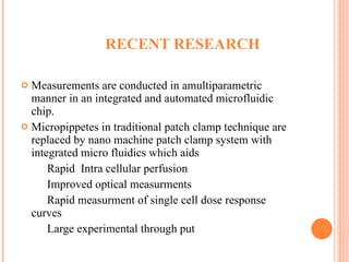 Patch clamp ppt by kp | PPT