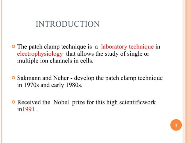 Patch clamp ppt by kp | PPT
